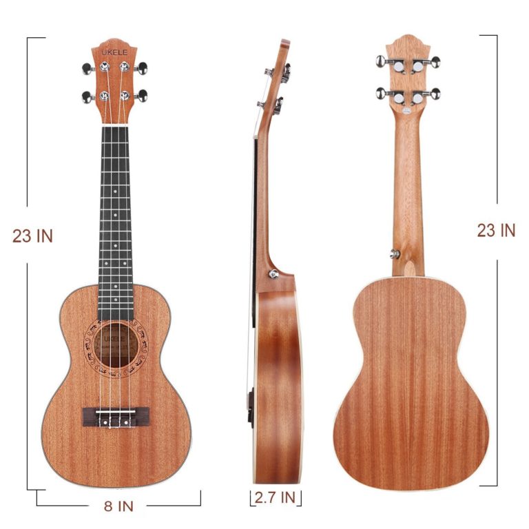 UKELE 23 Inch Concert Ukulele Professional Beginner Instrument with Gig Bag